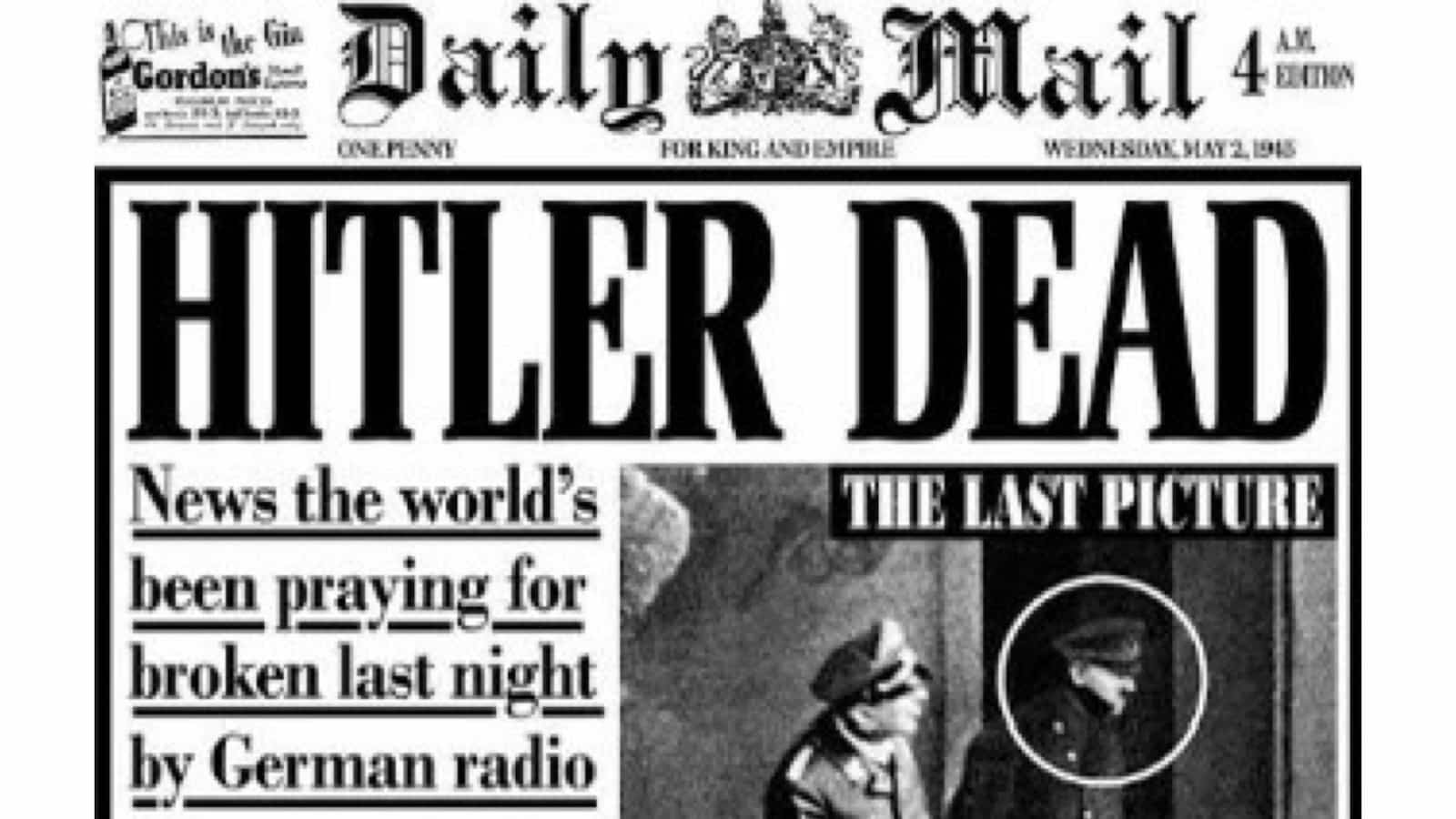 The day Hitler killed himself and world media cheered in union.